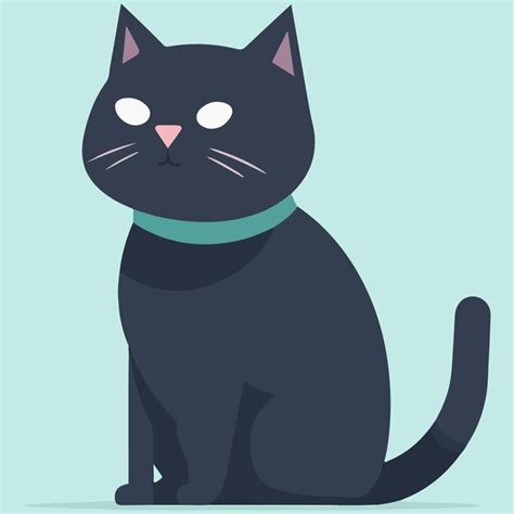 Dise O De Ilustraciones Vectoriales De Gatos Negros Lindos Vector Premium