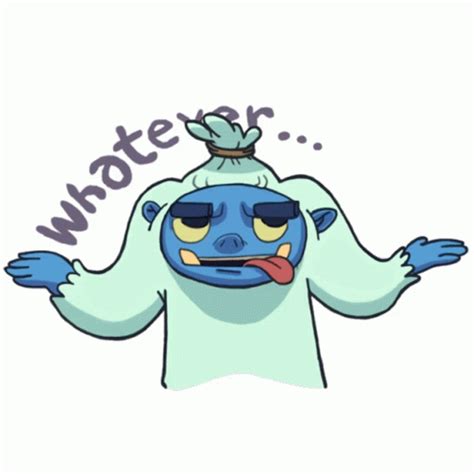 Butterscotch Rolling Eyes Saying Whatever Sticker Butterscotchin