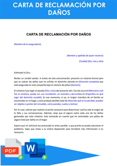 Arriba 33 Imagen Modelo Carta De Reclamo Seguro Abzlocal Mx