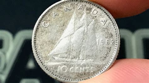 1963 Canada 10 Cents Coin Values Information Mintage History And
