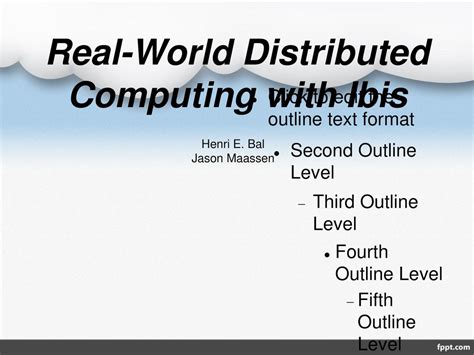 real world distributed computing with ibis ppt download