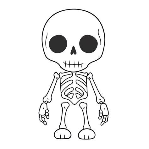 Dibujos De Esqueletos Para Colorear Vsun