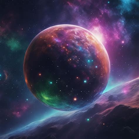 Fondo Espacial Con Polvo De Estrellas Y Estrellas Brillantes Realistas