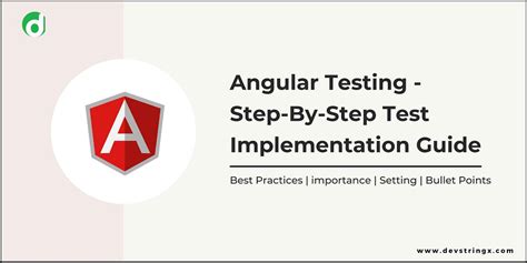 angular testing — step by step test implementation guide — devstringx by devstringx