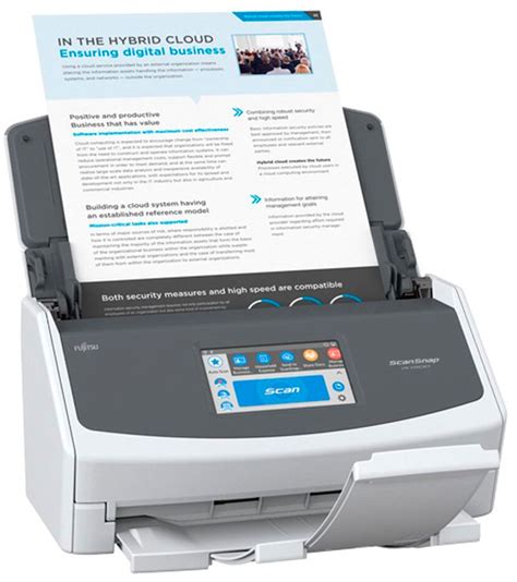 Best Buy Fujitsu ScanSnap IX1500 Touch Screen Scanner White PA03770 B215