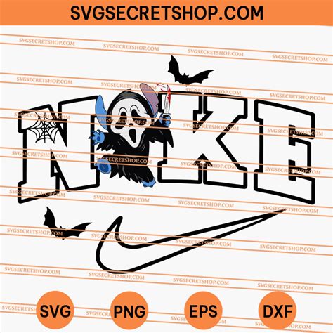 Halloween Stitch Ghostface Nike Logo SVG Ghostface SVG Nike Logo SVG