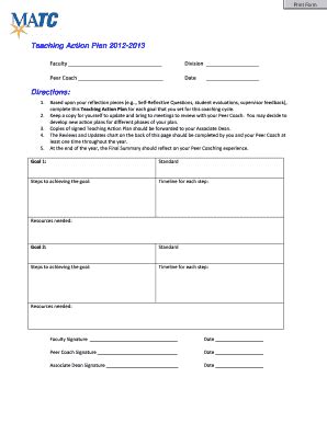 Fillable Online Continuous Improvement Process Plan Fax Email Print