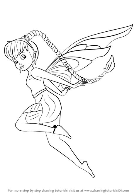 Learn How To Draw Fawn From Tinker Bell Tinker Bell Step By Step