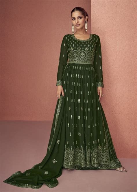Aashirwad Creation Gulkand Siyona Nayra Cut Anarkali Heavy Faux