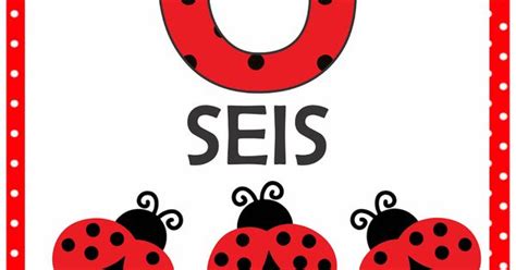 Numerais Joaninha para Imprimir Grátis NUMEROS Pinterest Nomes