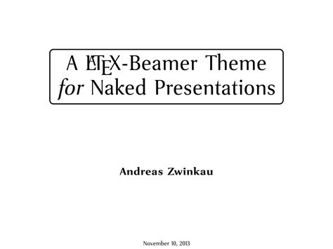 Naked Beamer Ppt