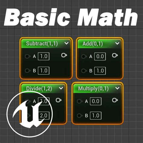 add subtract multiply and divide nodes explained unreal engine materials community tutorial