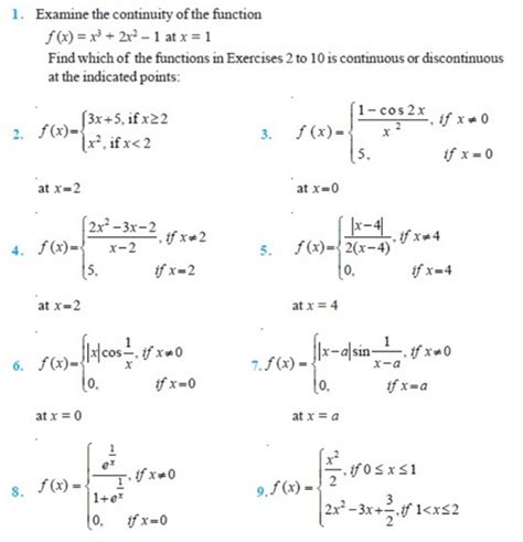 important questions for class 12 maths ch 5 continuity and differentiability