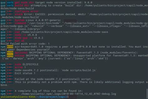 error when npm install · issue 11 · packtpublishing full stack vue js 2 and laravel 5 · github