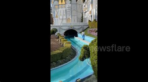 Shocking Moment Disneyland Tourist Strips Naked And Jumps Into Ride S
