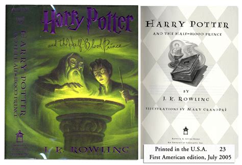 Item Detail Harry Potter And The Half Blood Prince First