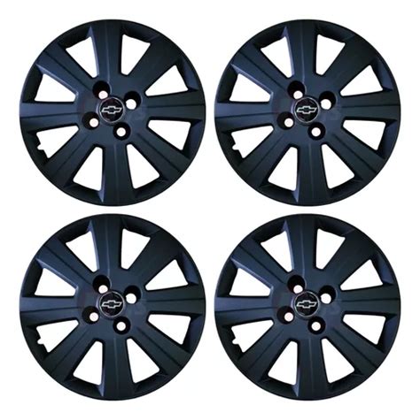 Tazas Rodado Chevrolet Agile Prisma Onix Pulgadas Negra