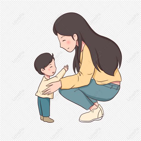 Mamá De Dibujos Animados Con Niños PNG Imágenes Gratis Lovepik