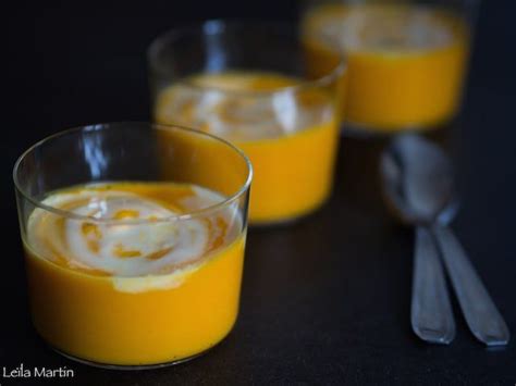 Soupe de carottes au cumin et à la crème de munster Je vais vous