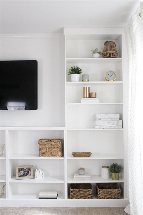 Complete A Wall Of Built Ins On A Budget By Turning A Set Of IKEA Billy