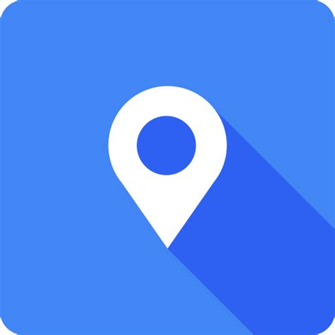 Blue Google Google Map Google Maps Maps Shadow Square Icon Free