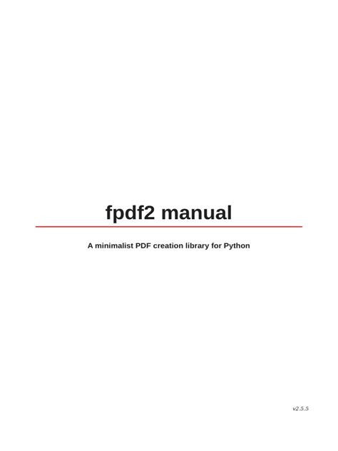 fpdf2 manual pdf page layout computing