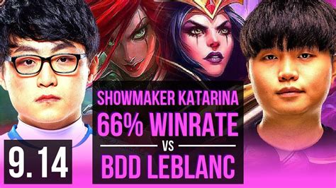 ShowMaker KATARINA Vs Bdd LEBLANC MID DEFEAT Rank 1 Katarina