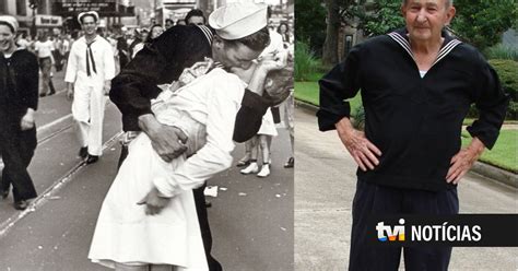 Morreu o marinheiro da famosa foto da II Guerra Mundial TVI Notícias
