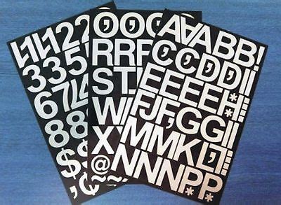 2 50mm WHITE SELF ADHESIVE VINYL LETTERS NUMBERS MARKS DIY SIGNS