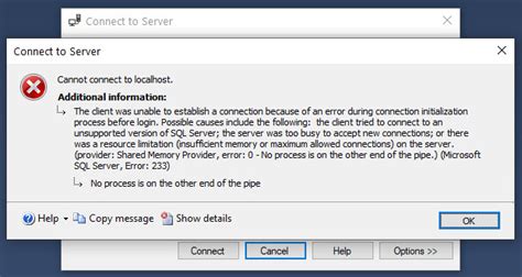 sql server unable to start sql server service or connect after incorrectly setting max server