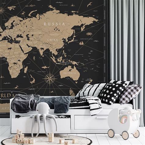 Fototapeta Mapa W Stylu Vintage Fototapety Dla Nastolatk W Wf