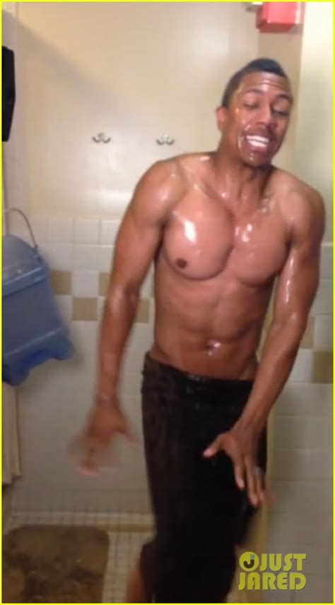 Nick Cannon Goes Naked In A Towel For Ice Bucket Challenge Photo