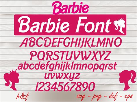 Barbie Font Barbie SVG Barbie Alphabet Barbie Doll Svg Etsy UK
