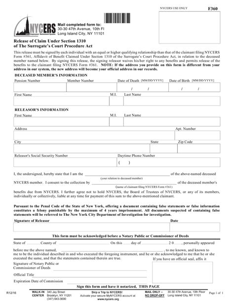 Nys Surrogate Court Verified Claim Form Courtform Net