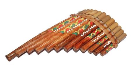 Bamboo Pan Flute Musical Wind Instruments 6 Pipes Sound Original