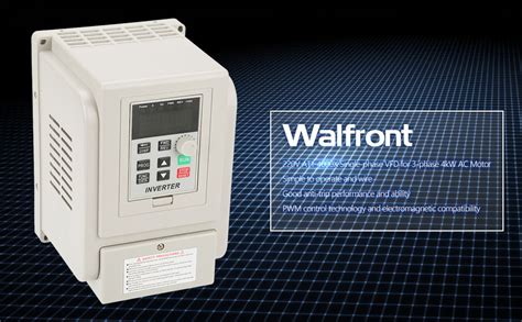 Walfront Inversor De Variador VFD De 4 4 KW Inversor De Variador De