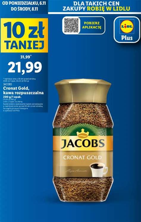 Jacobs Cronat Gold Kawa Rozpuszczalna 200g Lidl Pepper Pl