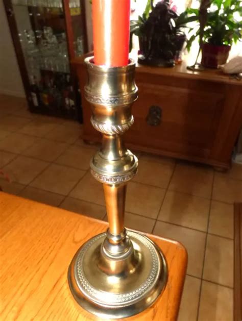 SUPER BOUGEOIR ANCIEN En Bronze Propre En Tres Bon Etat General