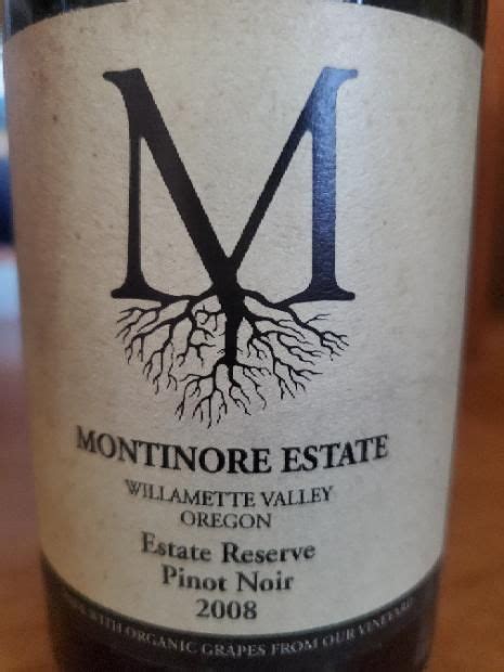 2008 Montinore Estate Pinot Noir Willamette Valley USA Oregon