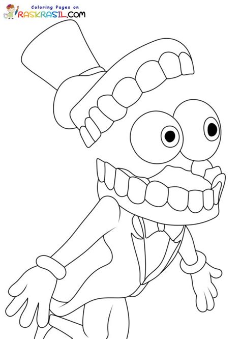 Caine The Amazing Digital Circus Coloring Page Coloring Pages