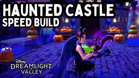 Haunted Nightmare Castle Speed Build Disney Dreamlight Valley YouTube