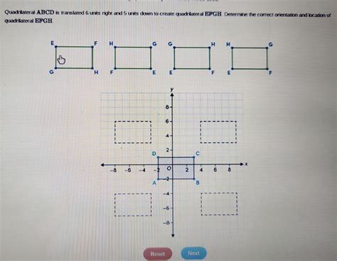 Solved Quadrilateral Abcd Is Translated Units Right And Coordinate