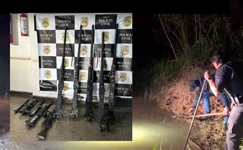 Polícia Civil de Carapicuíba recupera em um lamaçal nove