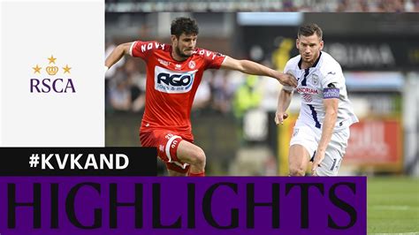 HIGHLIGHTS KV Kortrijk RSC Anderlecht 2023 2024 YouTube