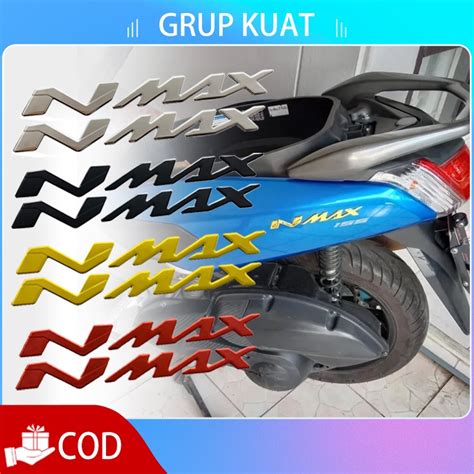 Jual 2pcs 3D Emblem Nmax Logo Nmax Emblem Motor Sticker Timbul Variasi