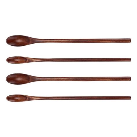 GOTOTOP cuillère de cuisine en bois 4 pièces cuillère à café en bois