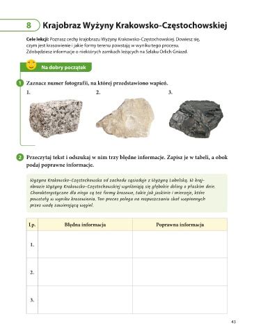 Page 1 Planeta Nowa klasa 5 semestr 1 Krajobraz Wyżyny Krakowsko