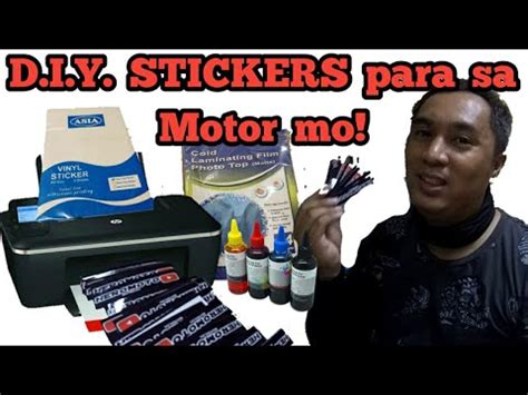 Paano Gumawa Ng Sariling Sticker O Decals Para Sa Iyong Motor YouTube