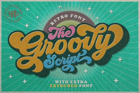 Groovy Retro Font Fonts By Hendra Pratama