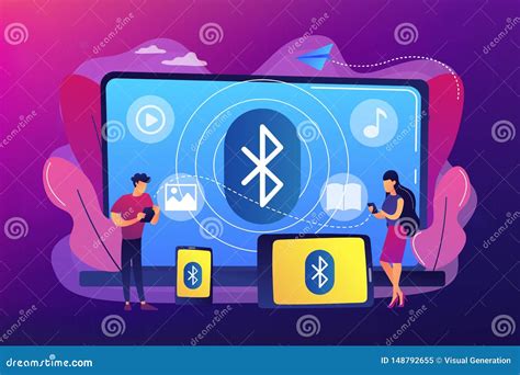 Ejemplo Del Vector Del Concepto De La Conexi N De Bluetooth Imagen